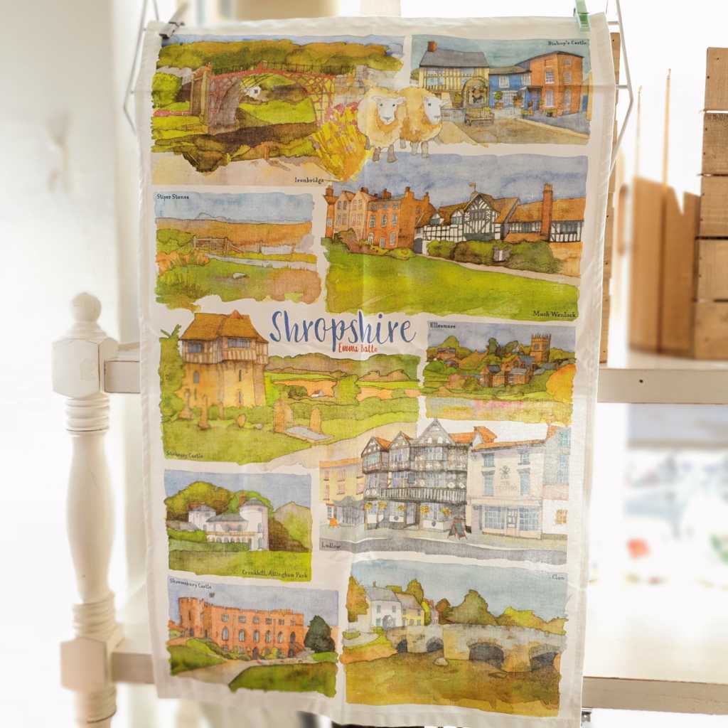 Emma Ball Shropshire Tea Towel - SHOP NOW At Cooking Kneads