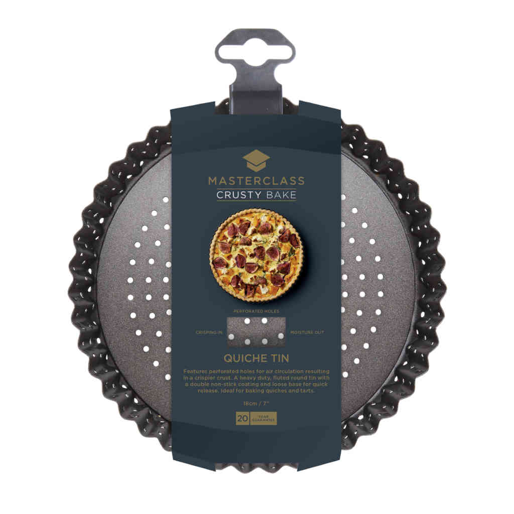 MasterClass Crusty Bake Non-Stick Fluted Round Quiche Tins – 3 sizes ...
