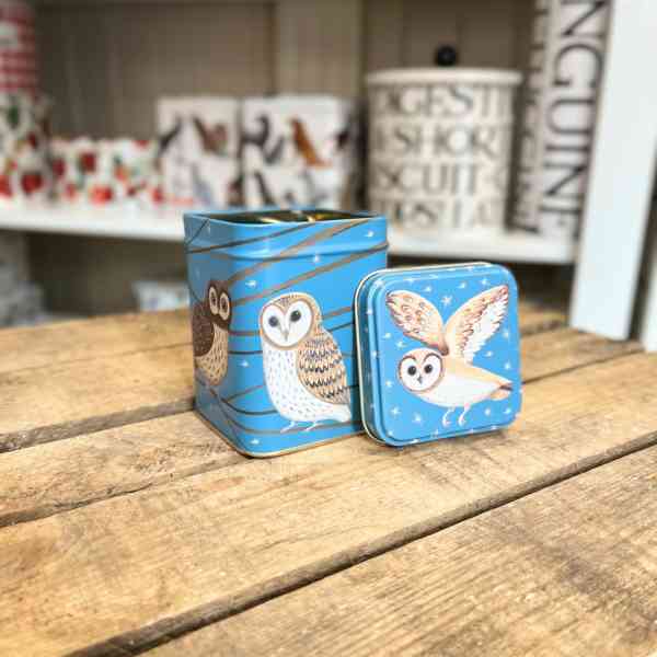 Small Owl Storage Tin - SHOP TINS & STORAGE HERE...