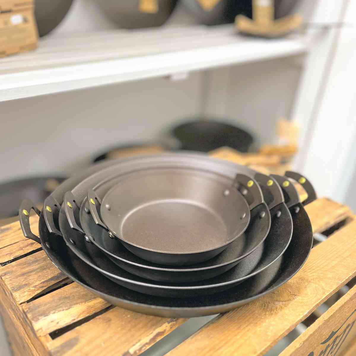 cast and spun iron pans- Cooking Kneads