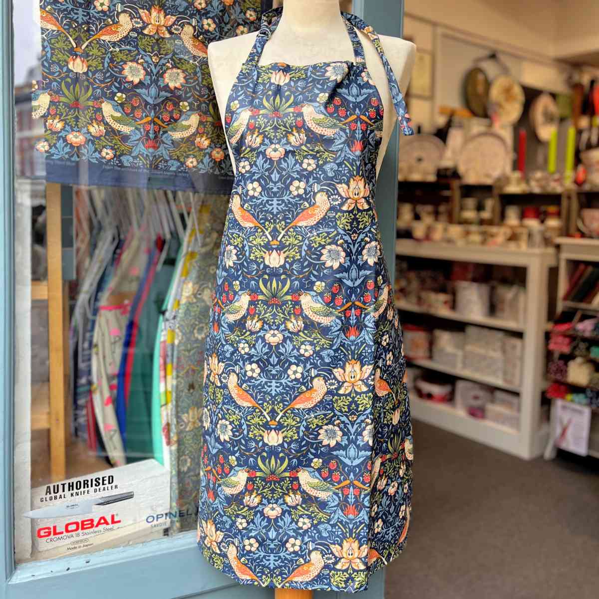 William Morris Oilcloth Aprons - Cooking Kneads