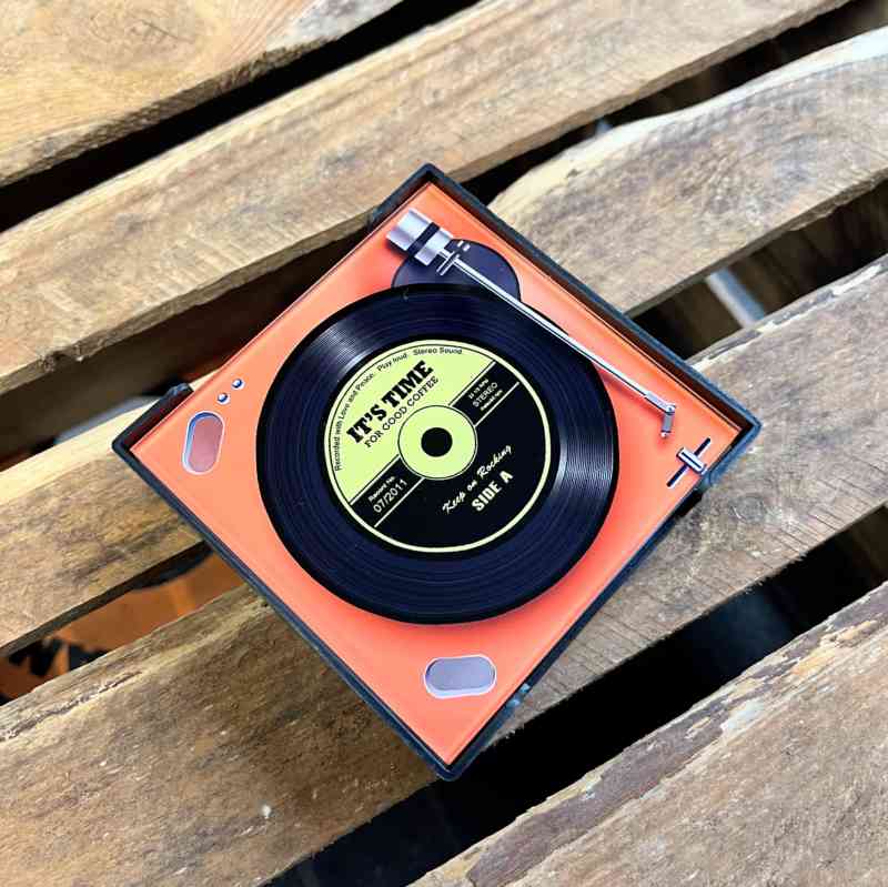 Square Glass Record Coasters - Cooking Kneads