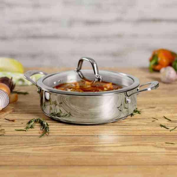 Kuhn Rikon Allround Stainless Steel Casserole Pans – 2 sizes – Cooking ...