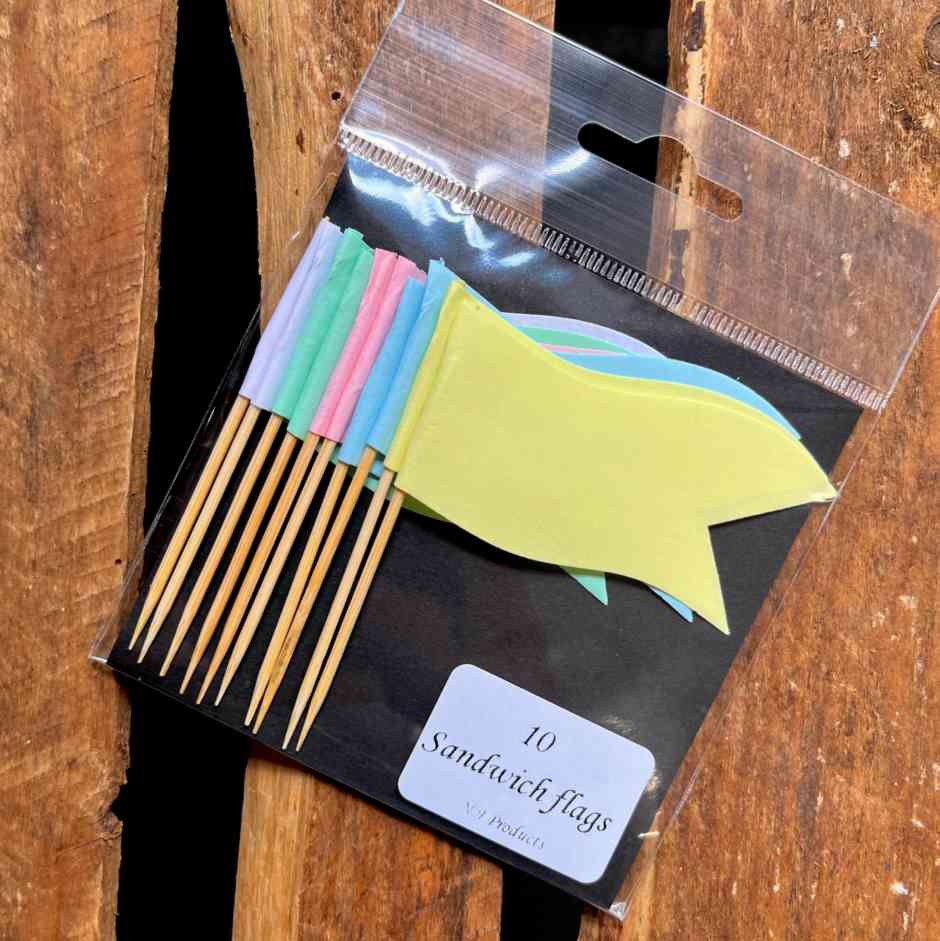 Blank Party Sandwich Flags – Pack of 10 – Cooking Kneads