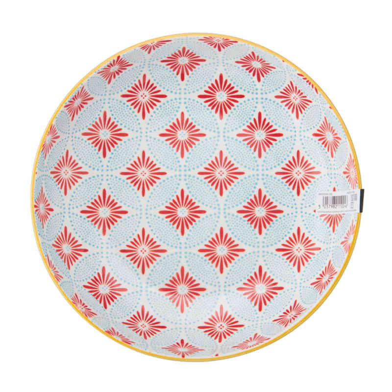 Mikasa Blue Mosaic Pasta Bowl - Cooking Kneads